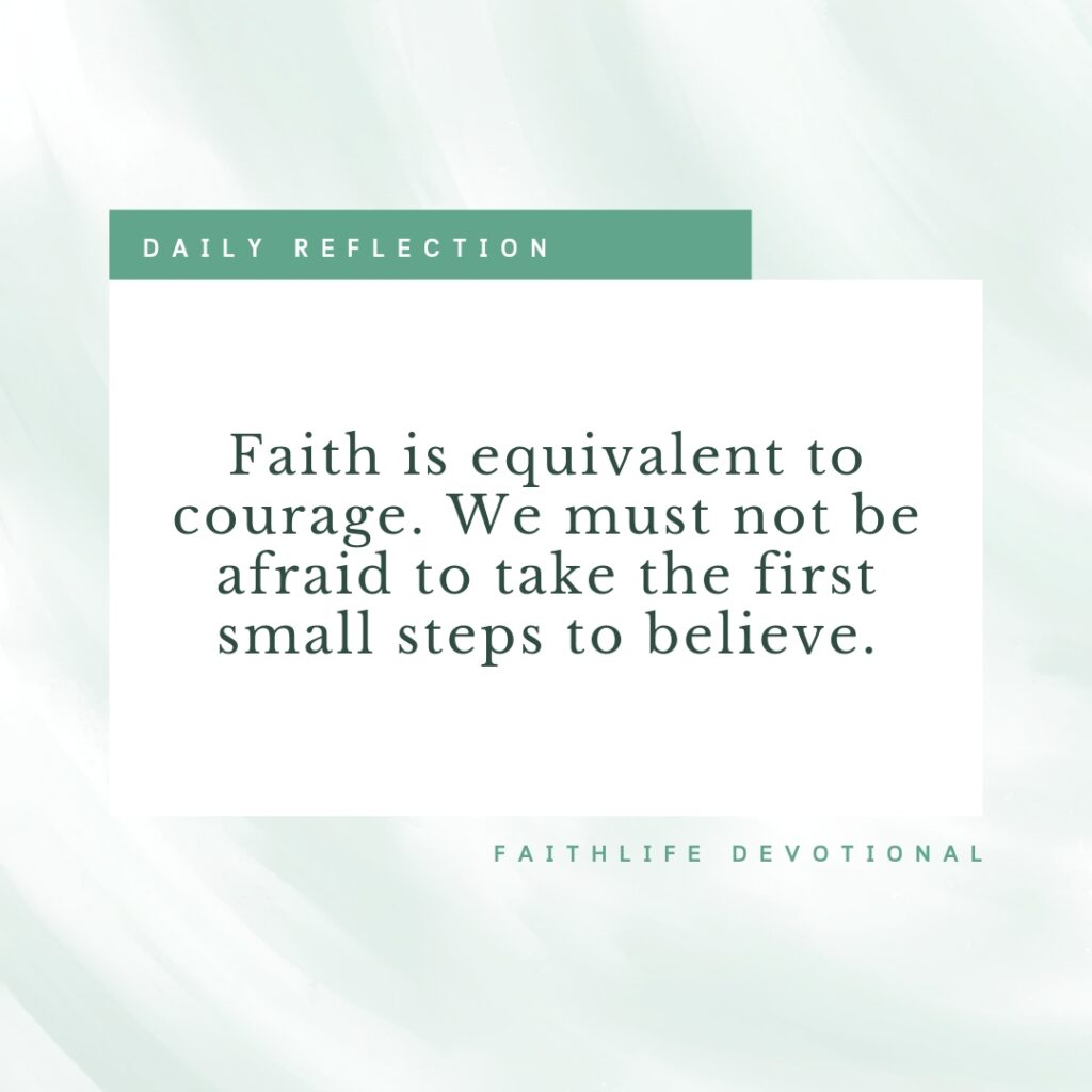 The Small Step of Faith - FaithLife Ministries